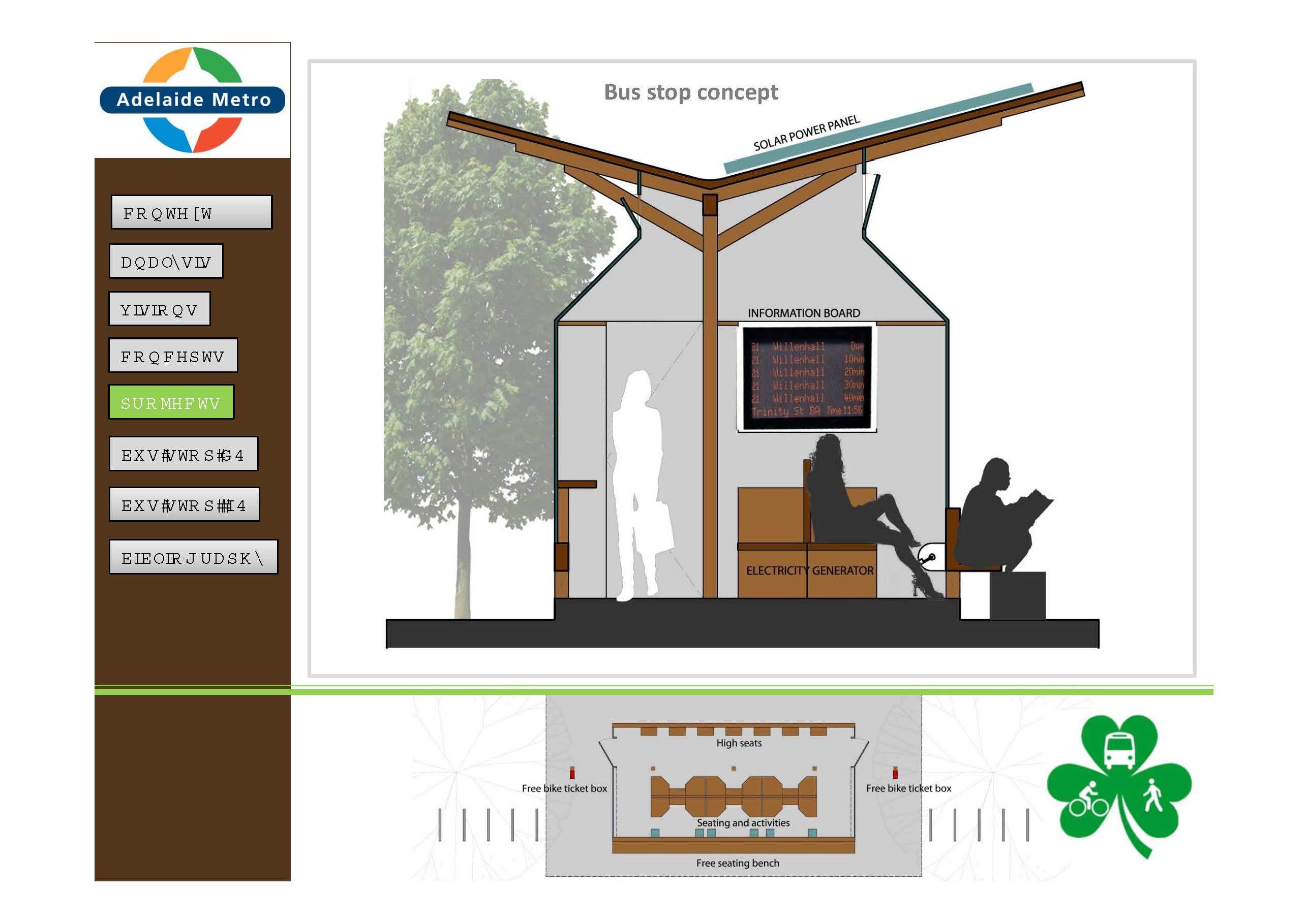 Bus stop – Green Pyramid